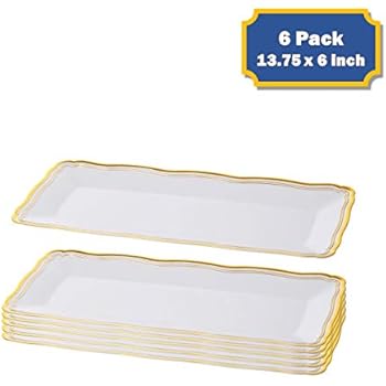 Amazon.com: Silver Spoons and More,white Lace Rim 14"x7.5" Heavyweight ...