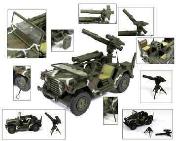 Buy US Army 1/18 Scale M151 Mutt with TOW Launcher Online at ...