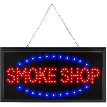 Amazon.com: Led Smoke Shop Sign for Business - Smoke Shop Led Neon Sign ...
