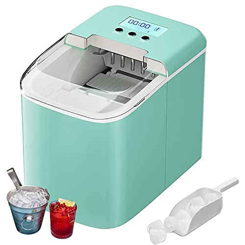 MAT Expert Portable Countertop Ice Maker, 26Lbs/24H Self-Clean Bullet ...