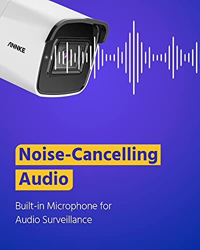 ANNKE C800 UltraHD 4K (8MP) PoE Security Camera with AI Human/Vehicle ...