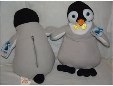 Amazon.com: Happy Feet 20" Plush MUMBLE Pillow Buddy with zipper pouch ...