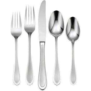 Amazon.com | Oneida Joann Stainless Steel 45 Piece Flatware Set ...