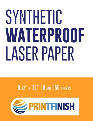 Mua Printfinish Synthetic Laser Paper (8.5" x 11") (8.5 x 11 | 8 MIL ...