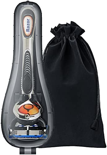 Travel Razor Case - Enerfort Shaver Razor Blades Holder Box with ...