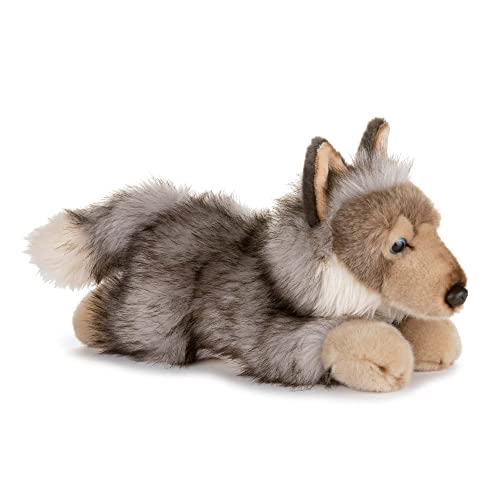 Wildlife Tree 12 Inch Stuffed Lying Wolf Plush Floppy Animal Kingdom ...