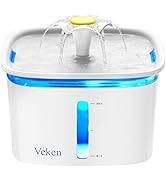 Pet Supplies : Veken 0.8Gallon/100oz Multi-Tier Pet Fountain, Automatic ...