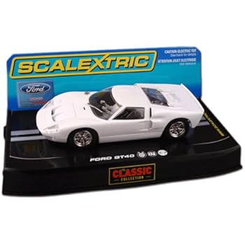 Amazon.com: Scalextric C3653 Ford GT40 #17 Slot Car (1:32 Scale): Toys ...