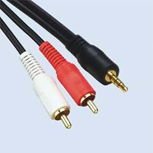 Amazon.com: 1.5m TRS to RCA Stereo Audio Cable - 3.5mm to L/R: Home ...