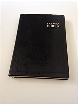 La Sacra Bibbia - Italian Language Bible / Black Leather Bound - Antico ...
