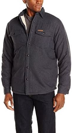 Field & Stream Men's Solid Sherpa Lined Shirt Jacket at Amazon Men’s ...
