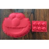 Amazon.com: Sesame Street Elmo Silicone Candy Chocolate Mold Mini Cake ...