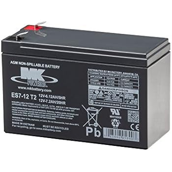 Amazon.com: MK Battery ES7-12 Maintenance-Free Rechargeable Sealed Lead ...