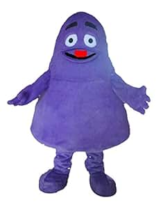 Grimace Purple Monster Mascot Costume Cartoon Character Adult Sz ...