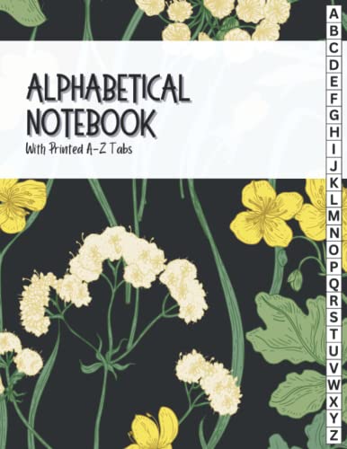 Book Tracker Journal Alphabetical Order | Alphabet Journal Notebook ...