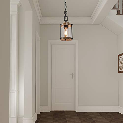 LOG BARN Pendant Lighting for Kitchen Island, Farmhouse Mini Chandelier ...