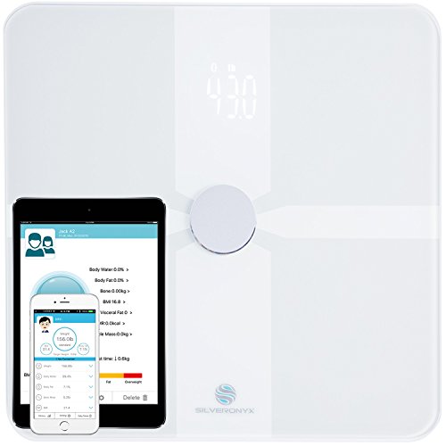 Buy SilverOnyx Premium Body Scale with IOS and Android App Smart ...