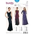 Amazon.com: Burda Ladies Sewing Pattern 6866 Floor Length Evening ...