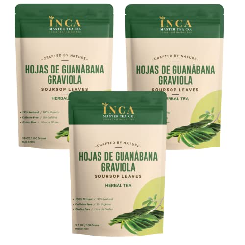 Inca Master Soursop Tea - Guanabana Leaves Graviola Tea 300 Grams -10.5 ...