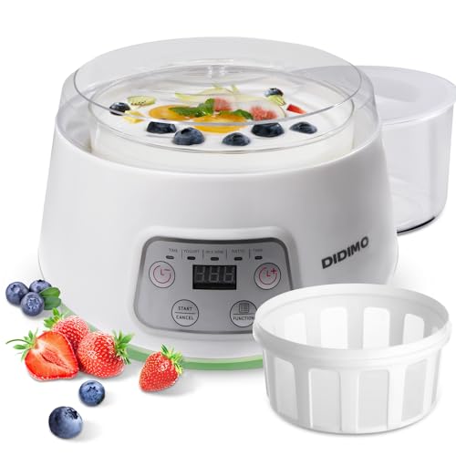 DiDimo Yogurt Maker, Greek Yogurt Maker with Adjustable Time ...