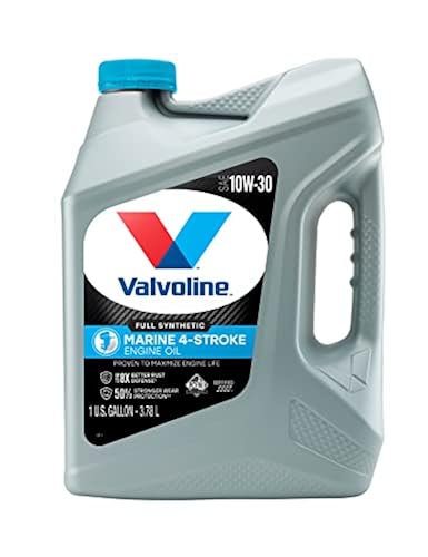 Valvoline 4-Stroke Marine Full Synthetic Engine Oil 1 GA, Case of 3 in ...