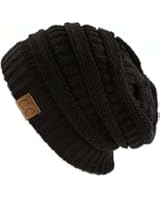 NEOSAN Womens Thick Ribbed Knit Winter Infinity Circle Loop Scarf Black ...