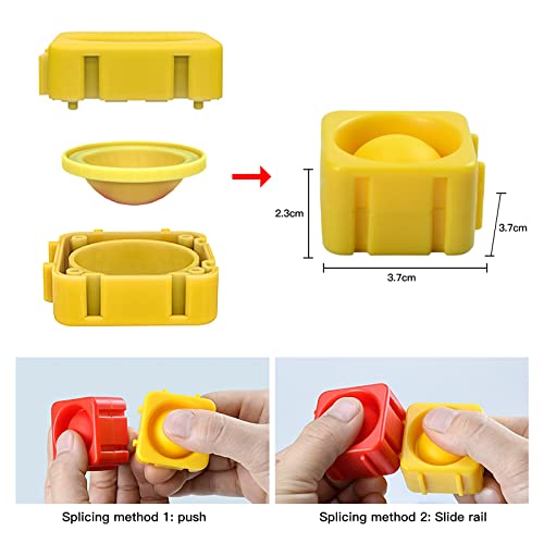 Bubble Fidget Pop it Blocks Toy, Owiwell 30Pcs Pop Fidget Toy Jigsaw ...