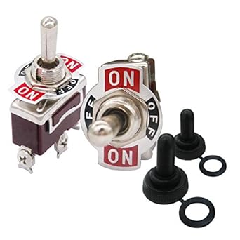 2pcs Momentary Switch Toggle Rocker Heavy Duty with Boot for 20A 125V ...