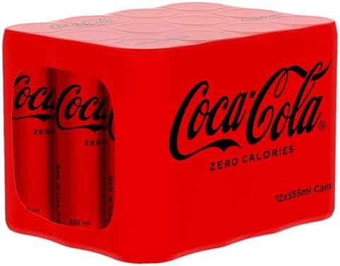 Coca Cola Zero Carbonated Soft Drink, Cans, 12 x 355 ml, Red price in ...