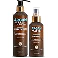 Amazon.com : ARGAN MAGIC Defining Curl Cream & Hair Cream Oil Combo ...