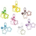 Amazon.com: 7 Pcs Cute Stars Bell Keychains, Candy Color Acrylic ...