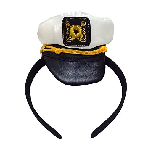 Tigerdoe Sailor Hat - Yacht Captain Hat – Costume Headbands - Mini Hat ...