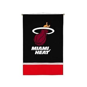 Amazon.com : Miami Heat Sidelines Wall Hanging / Banner : Sports Fan ...
