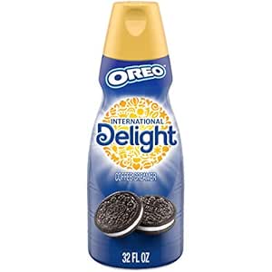 INTERNATIONAL DELIGHT OREO COFFEE CREAMER FLIP TOP PLASTIC JAR 32 OZ ...