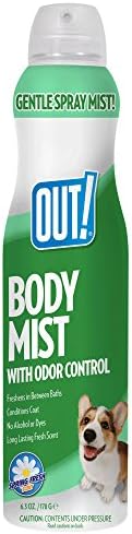 OUT! Dog Cologne Body Mist Spray | Dog Perfume | Refreshes Coat and ...