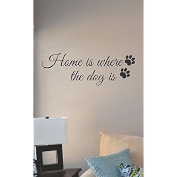 Amazon.com: Dogs And Tree Vinyl Wall Art Decal Sticker: Home & Kitchen