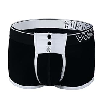 Yamalans Snap Buttons Boxer Briefs Sexy U Convex Underwear Breathable ...