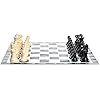 Amazon.com: MegaChess Large Chess Set and Chess Board - Black and White ...