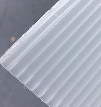 Amazon.com: Transparent Corrugated Plastic Sheet 24" X 36" Horizontal ...
