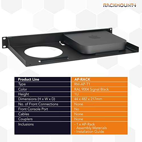 Apple Mac Mini Rack Mount - 1U Server Rack Shelf with Easy Access Front ...