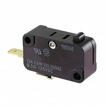 OMRON Snap Action Micro Switch SPST-NO V-15G-3C25-K (1 Switch): Amazon ...