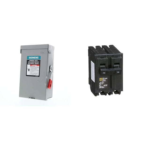 SIEMENS 2P 60A 240V General Duty Safety Switch Outdoor, Non-Fusible ...