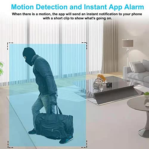 Ebarsenc Hidden Spy Camera Mini 1080P Wireless WiFi Camera with Live ...