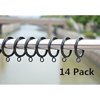 Amazon.com: Rod Desyne 10 Count Eyelet Curtain Rings, 1-3/8-Inch, Satin ...