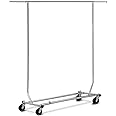 Amazon.com: Yaheetech Commercial Clothing Garment Rack, Single Rail ...