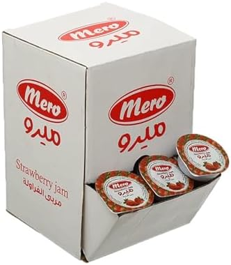 Mero box of 50 portion strawberry jam - 25 gm price in Egypt | Amazon ...