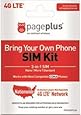 Amazon.com: Page Plus SIM CARD 4G LTE 3 in 1 Sim Kit, Black (Nano-Micro ...