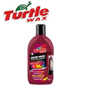 Turtle Wax FG6904 Dark Red Color Magic Plus Colored Car Polish Cleans ...
