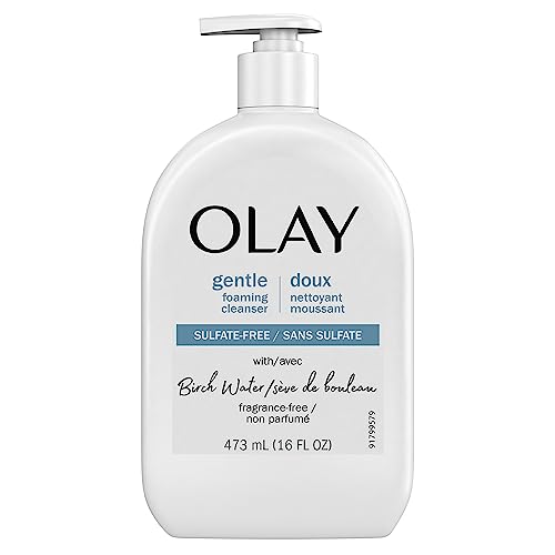 Olay Gentle Foaming Face Wash with Birch Water, Fragrance-Free, 16 oz ...