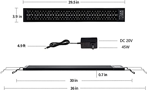 AMZBD Aquarium Lights, LED Aquariums Lights for Freshwater Fish Tank or Plants Tank, with Full ...